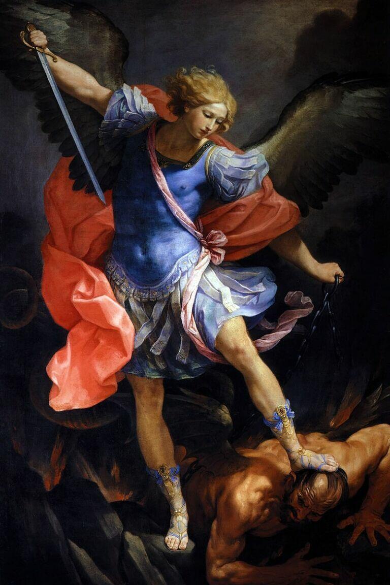 The Archangel Michael Defeating Satan, by Guido Reni - Catholic-Art.com